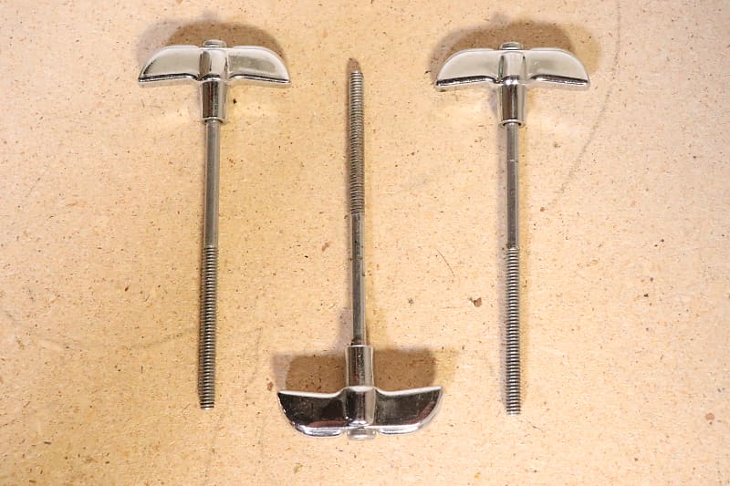 Rogers Bass Drum T Rods 3pk Vintage 1960's / 70's | Reverb