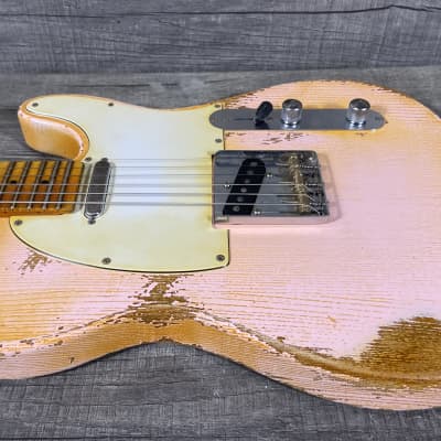 Custom Build 50s White Guard Telecaster 2023 - Pink over | Reverb