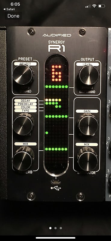 Synergy R1 500-Series Reverb with Saturation 2023 - Black | Reverb