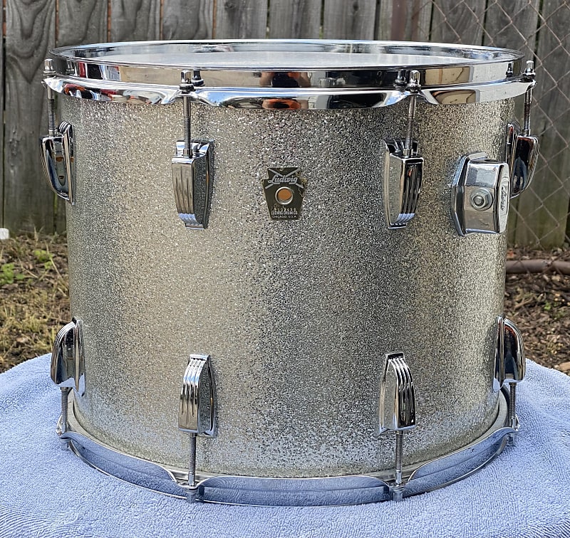Vintage 1980’s Ludwig 12x15 Tom Drum (6 ply) in Silver | Reverb