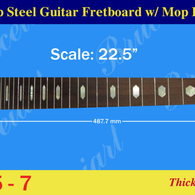 Bruce Wei, Lap Steel Fretboard w/MOP Inlay Scale 22.5"( 7 ) | Reverb
