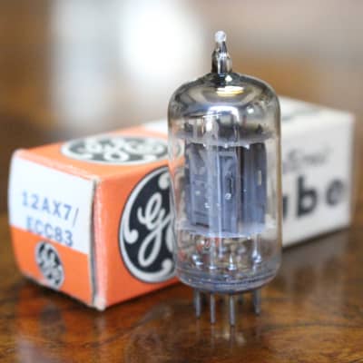 GE JG-12AX7 NOS Tube – 1950s - Long Gray Plates, Copper | Reverb UK