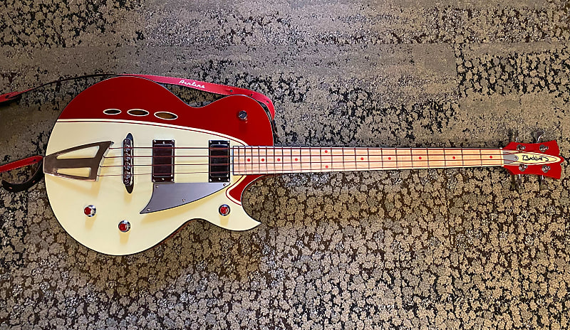 Eastwood BACKLUND ROCKER BOX BASS 2019 - Red / Creme | Reverb