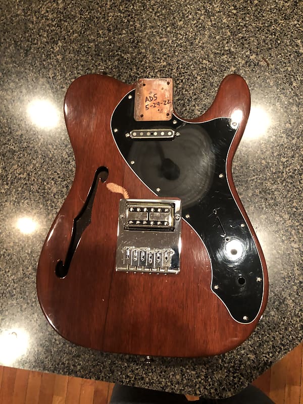 Telecaster Guitar Body Thinine 2022 - Mahogany Stain Clear | Reverb