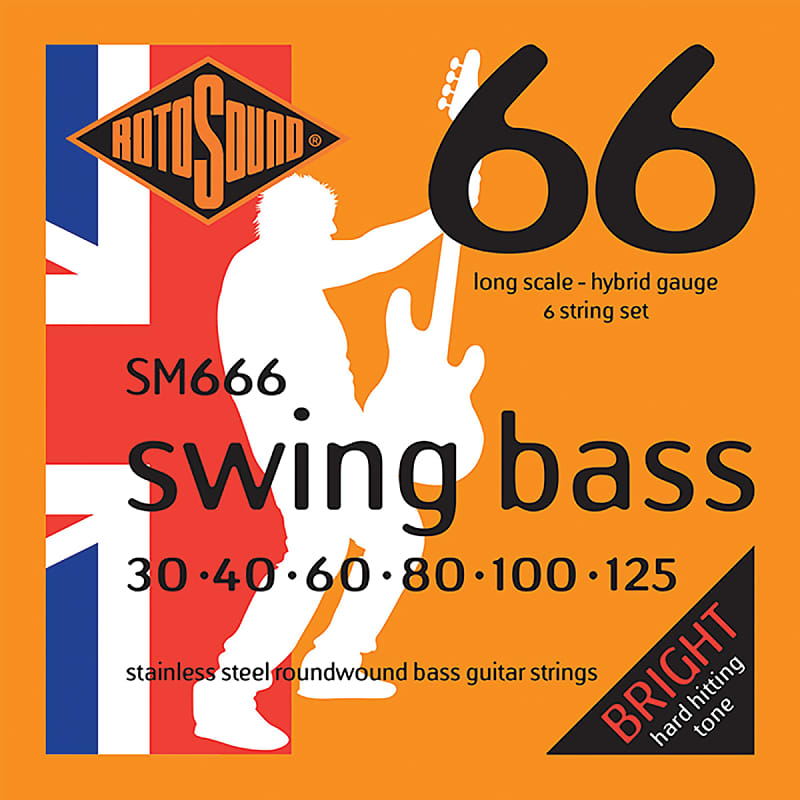 Rotosound SM666 Swing Bass 66 Hybrid Gauge Bass String Set | | Reverb