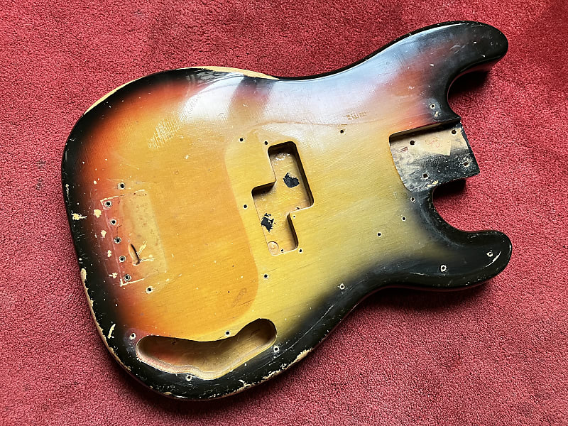 Fender precision bass body 1968 - sunburst | Reverb UK