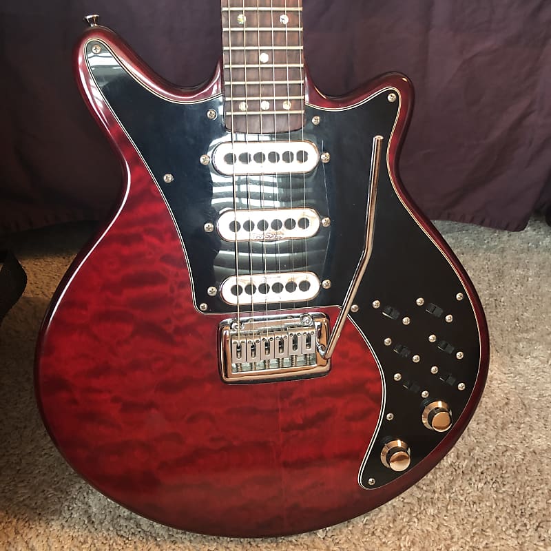 Dillion VBM02QT Brian May 2011 Red Flamed Maple | Reverb