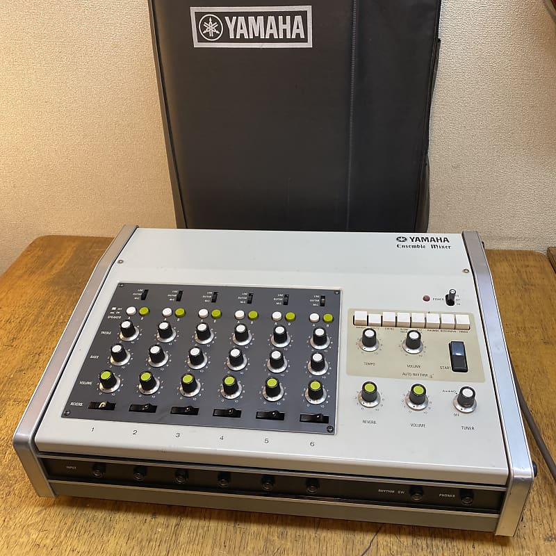 1972 Yamaha EM-90 6 channel mixer with reverb, drum machine | Reverb