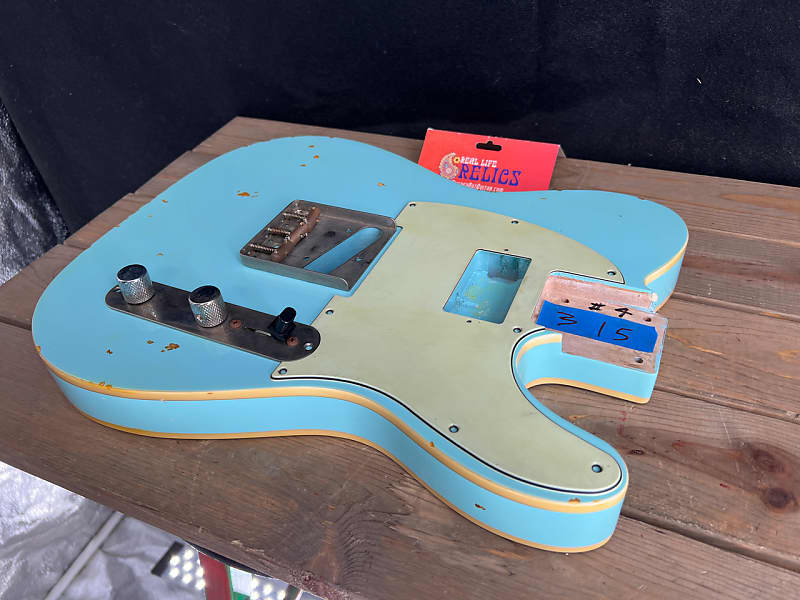 Real Life Relics Tele® Body Double Bound Aged Sonic Blue | Reverb