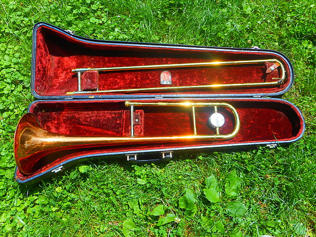 Conn Director Coprion Trombone, 1958, Copper Bell, Case | Reverb