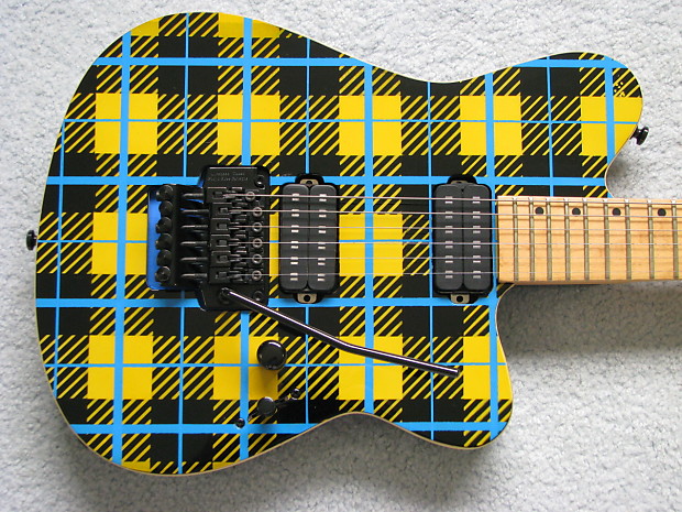 1996 Samick TV Twenty - Black/Yellow/Blue Plaid - Blues | Reverb