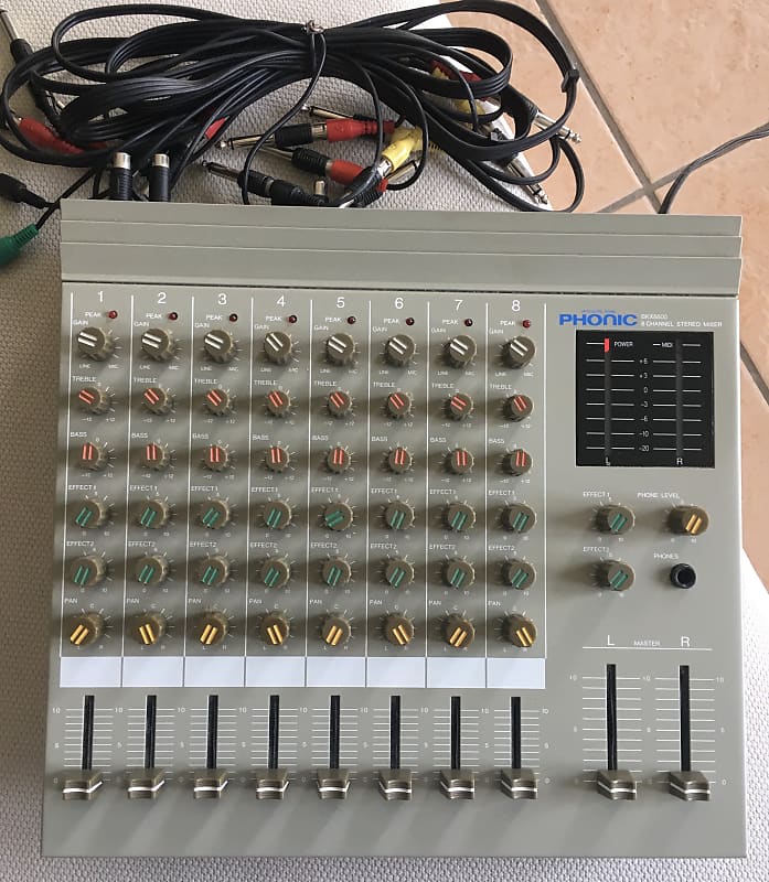 Phonic BKX8800 1990s Vintage/Analog 8 Channel Stereo Mixer | Reverb