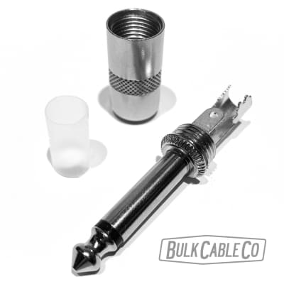 40 Pack - BulkCableCo 1/4" Straight Short Body Connectors - | Reverb