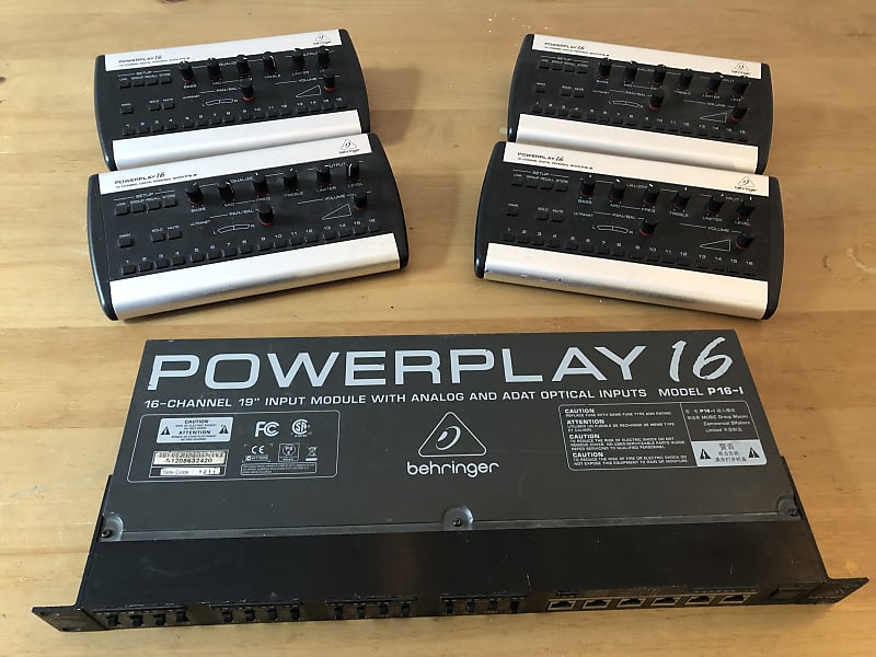 Behringer Powerplay P16 input module + 4 Mixers | Reverb UK