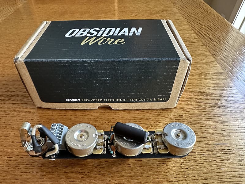 Obsidian Wire Solderless Fender Jazz Bass Wiring Harness | Reverb