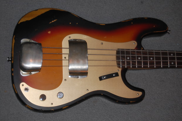 Fender Precision Bass Vintage Sunburst Hot Rod RELIC with | Reverb UK