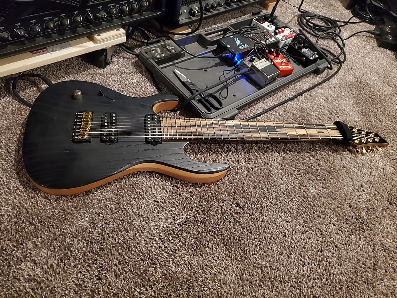 KIESEL DC800 8-STRING LEFT HANDED MASTER GRADE PALE MOON | Reverb