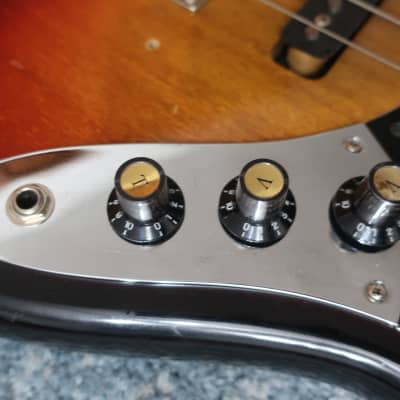 Vintage 1970s Teisco Lyle Jazz Bass Big MIJ Japan Sunburst | Reverb