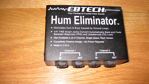 Ebtech Hum Eliminator Black | Reverb