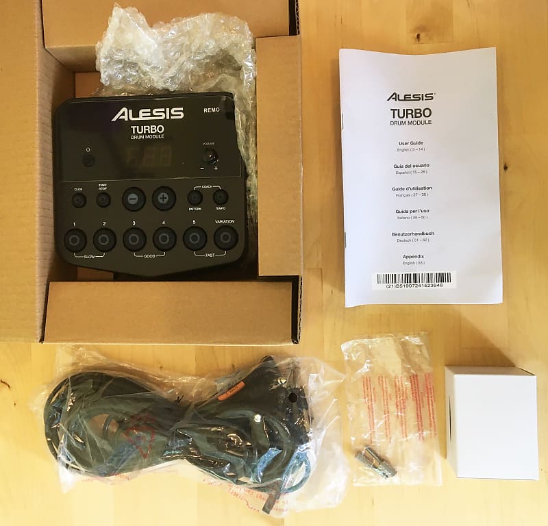 NEW Alesis Turbo Drum Module -w Cable Snake/Manual/Power | Reverb