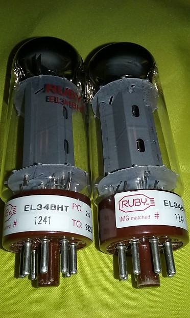Ruby Tubes EL34 BHT Matched Set / FREE SHIPPING! | Reverb