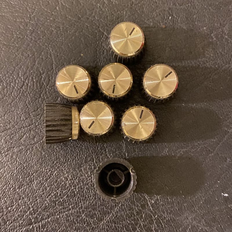 Set of x8 Marshall Push on amplifier control knobs 1990’s | Reverb