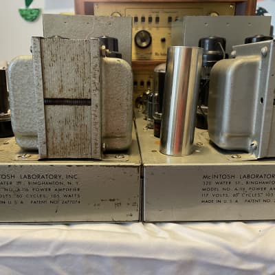 McIntosh A116 amp x 2, C8 and C8S preamps 1950s Vintage | Reverb