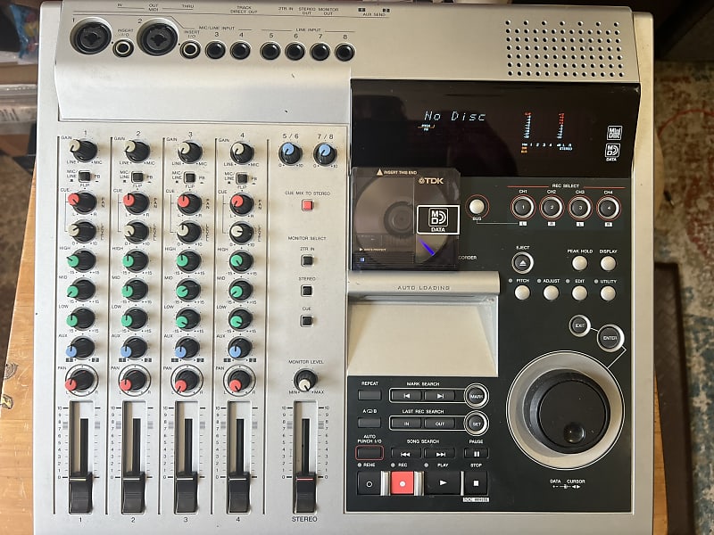 Yamaha MD4S Minidisc Mulitrack recorder WITH MD DATA DISC | Reverb