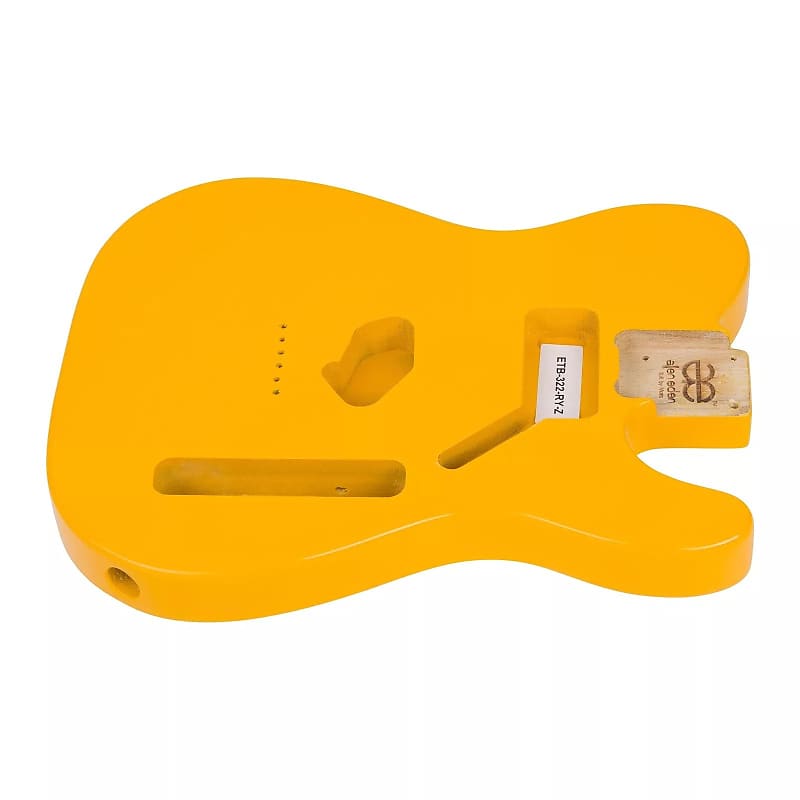Finished Telecaster Body - Royal Yellow | Reverb