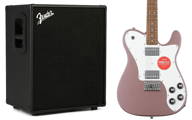 Fender Rumble 210 2x10" 700-watt Bass Cabinet - Black Grille | Reverb