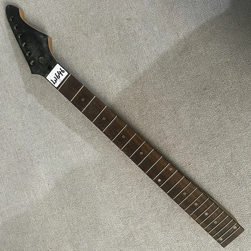 Custom DIY Project Guitar Maple Wood Neck, Rosewood 24 Frets | Reverb