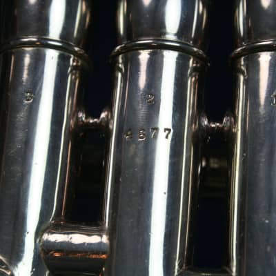 1883 Conn Conservatory cornet - restored silver plate | Reverb