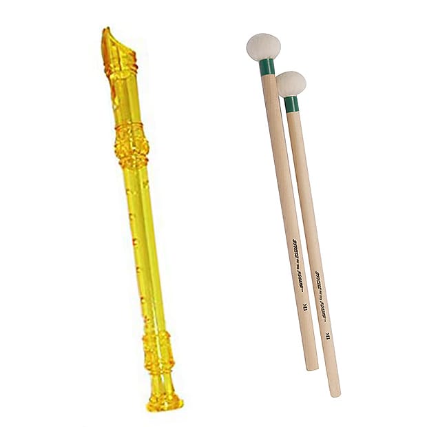 Percussion Mallets with Yellow Recorder | Reverb