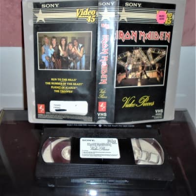 iron maiden video pieces video 45 1983 vhs - heavy metal | Reverb