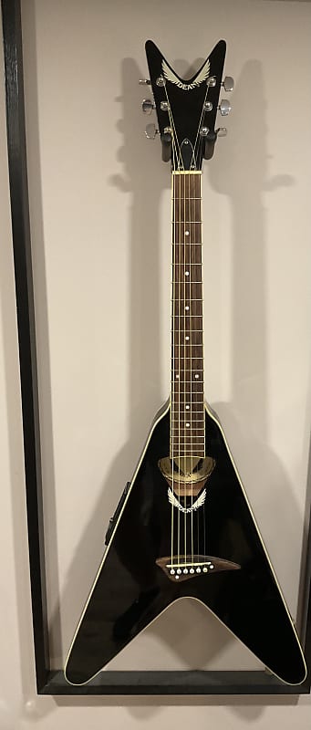 Dean VCO-CBK - Black FLying V Acoustic! | Reverb