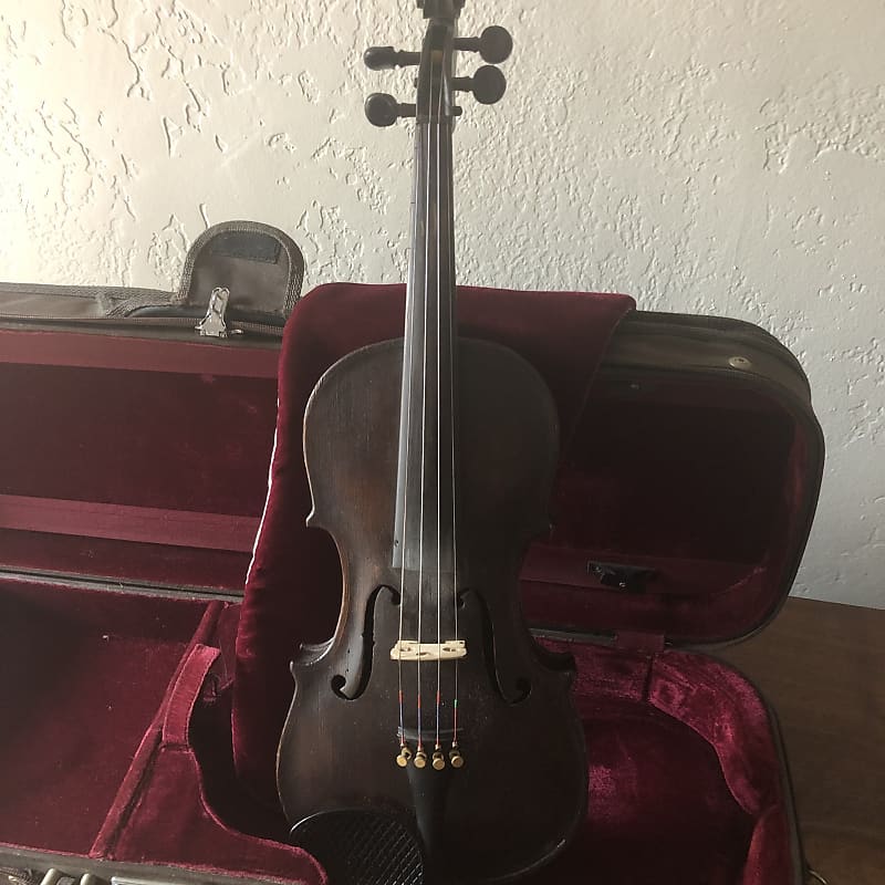 Ca. 1900 German Hopf-style Fiddle / Violin - DARK / GRIT / | Reverb