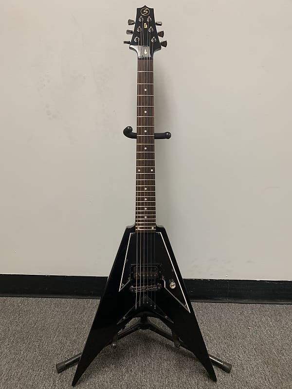 Samick JTR SV10 Flying V Electric Guitar - Black | Reverb