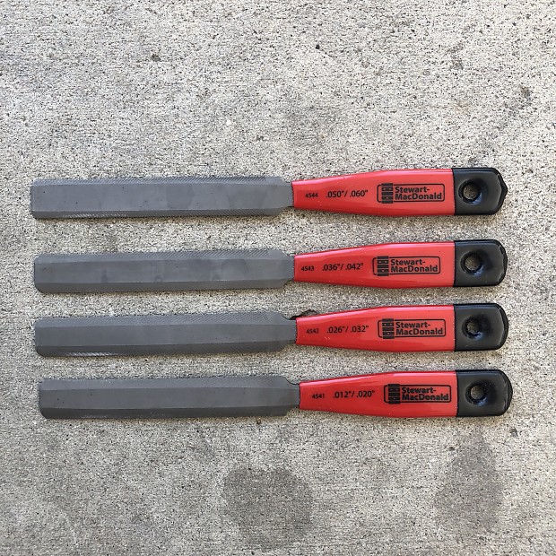 Stewart-MacDonald Double Edged Nut Files | Reverb