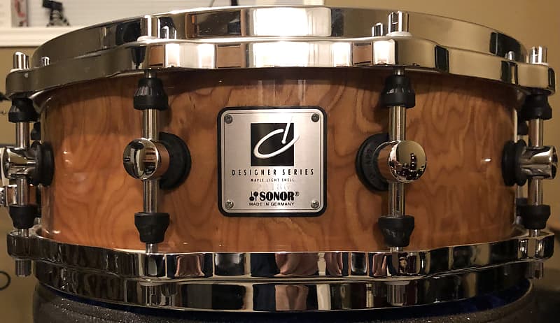 Sonor Designer rare vintage maple shell with Re-rings Snare | Reverb