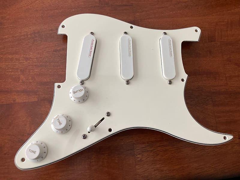 90s Fender Lace Sensor loaded Stratocaster pickguard TBX | Reverb
