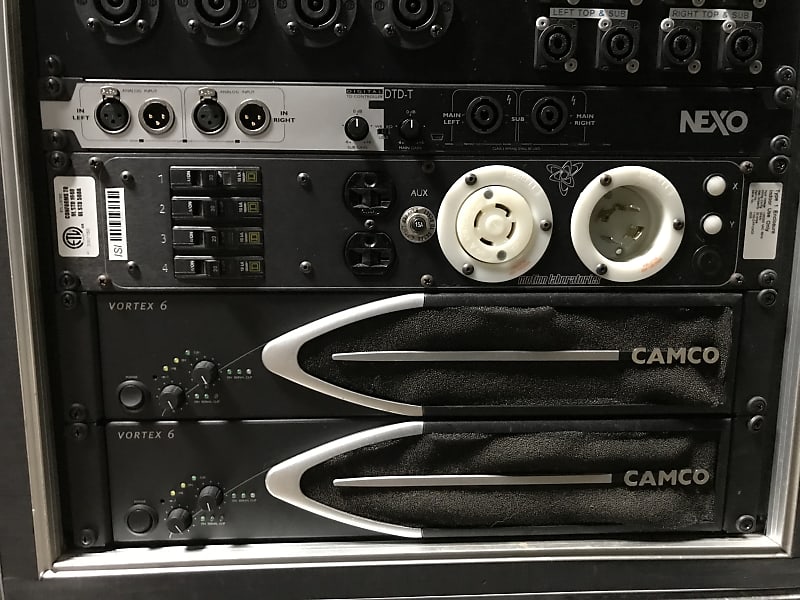 Nexo Nexo PS-15 amp rack with DTD-T controller and two Camco | Reverb