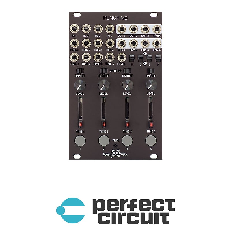 Patching Panda Punch MG Quad VCA + Decay with Mute | Reverb Australia