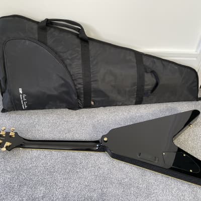 ESP for Paul Smith - V Shape Travel Electric Guitar - Black - | Reverb