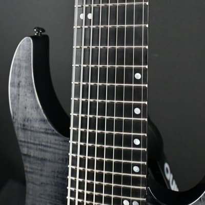 Legator N9F-BLK Black Flame Maple 9-String Multi-Scale | Reverb