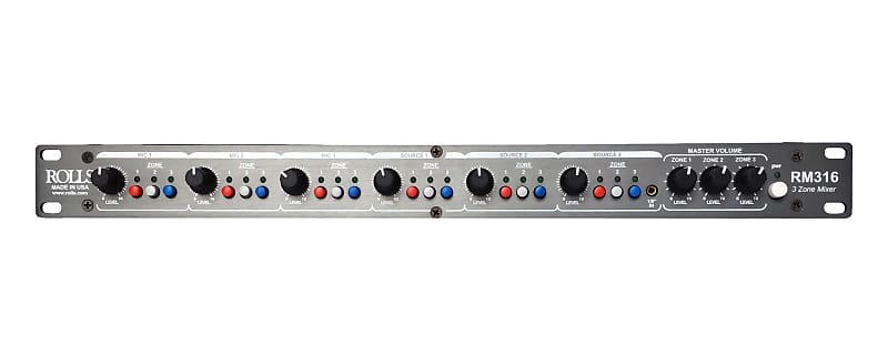 Mint Rolls RM316 Switchable 3 Zone Mixer, 6 Inputs | Reverb