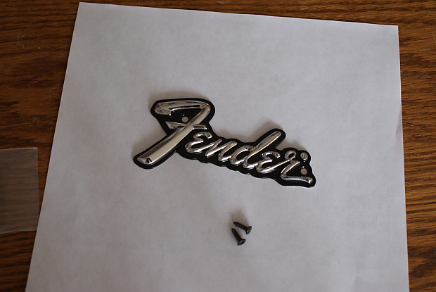 Fender Case or Amp Logo Chrome (2) | Reverb
