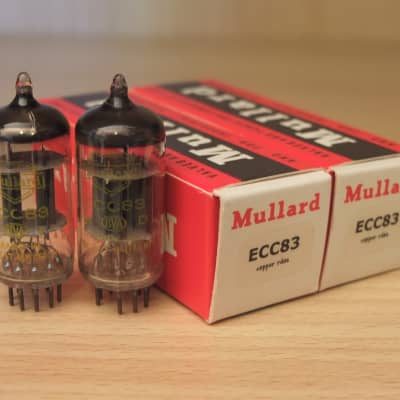 Mullard ECC83 "copper rods", USED tubes matched in PAIR | Reverb UK