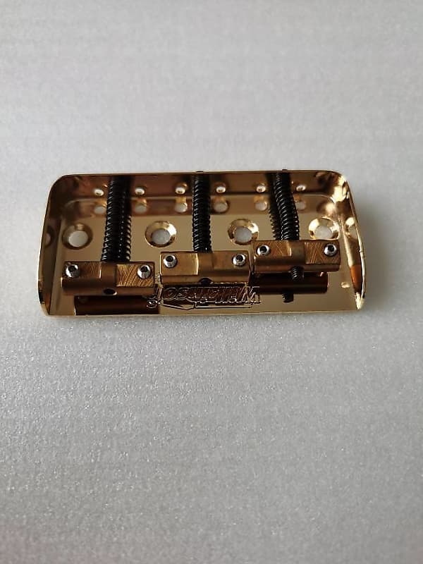 Wilkinson WTBS Vintage Short Tele Style Bridge in Gold | Reverb