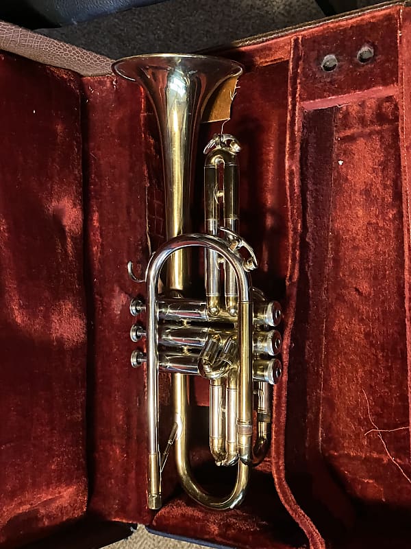 Reynolds Model 60 Professional Cornet 1950's - Brass, Nickel | Reverb