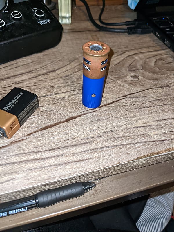 12 Gauge Blue12 Shotgun Shell Condenser Microphone | Reverb